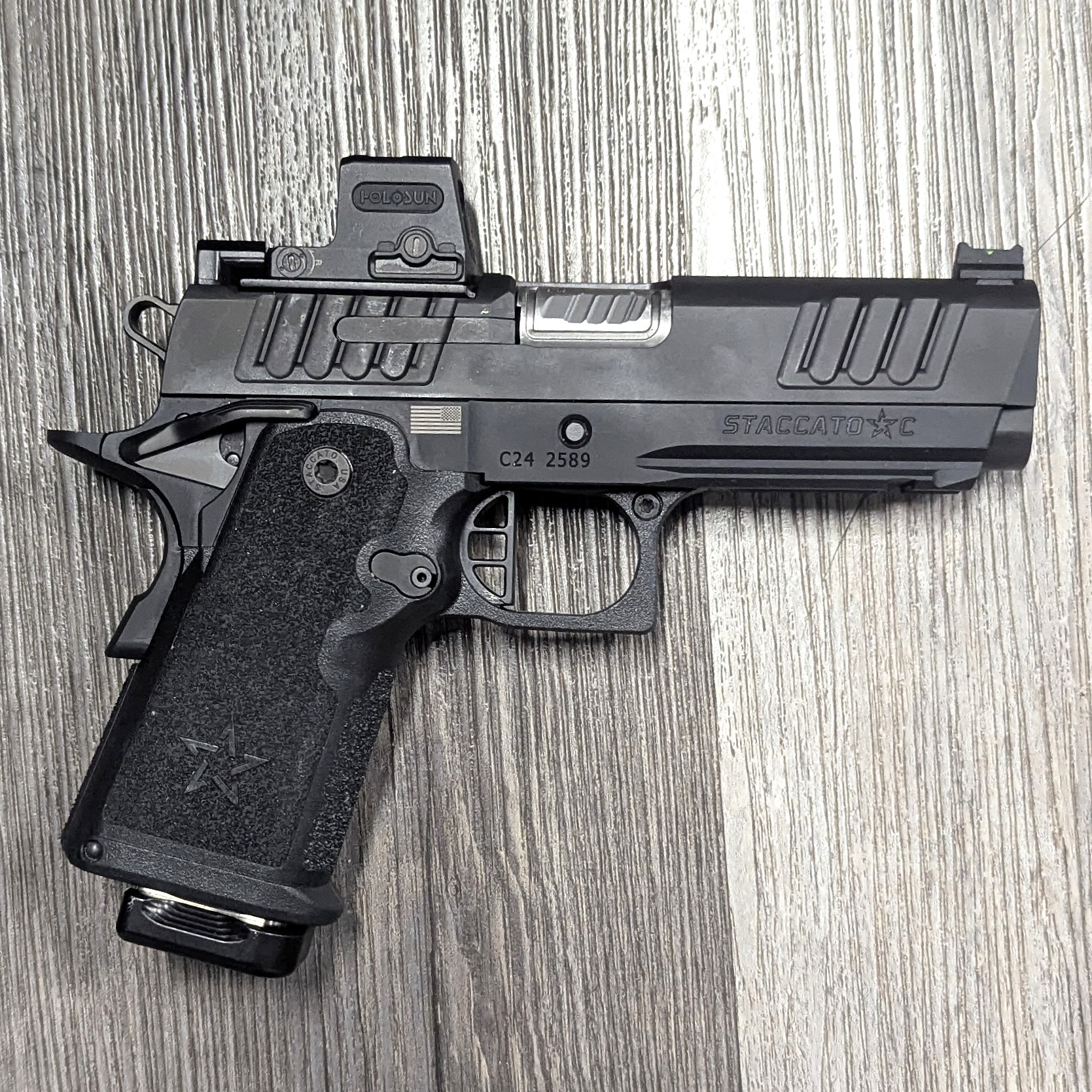 Used Staccato C Compact Grip Flat Trigger 9mm 4″ Pistol - Shark Coast ...