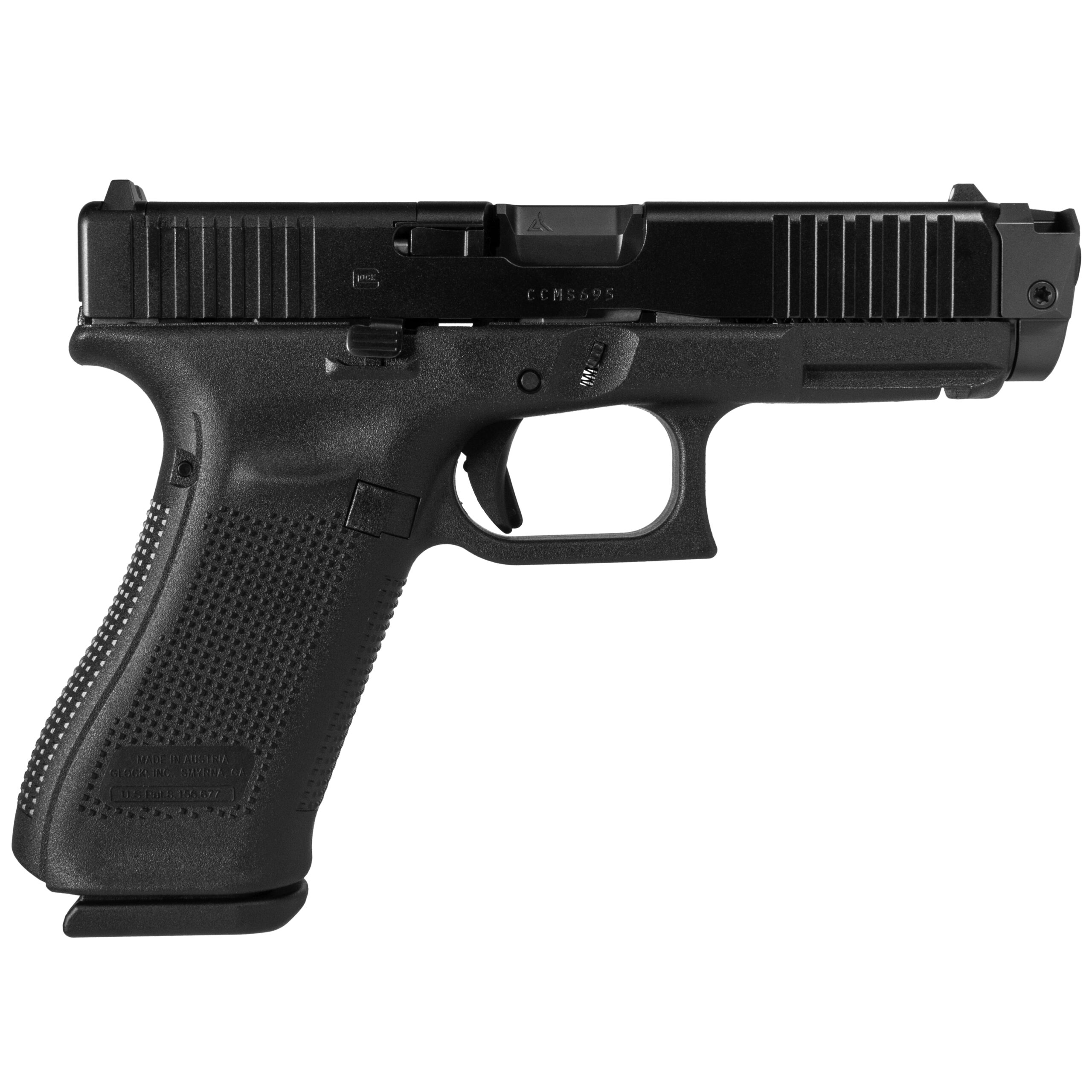 Glock 45 Gen 5 MOS 9mm 4.02" Pistol w/ Radian Ramjet + Afterburner ...