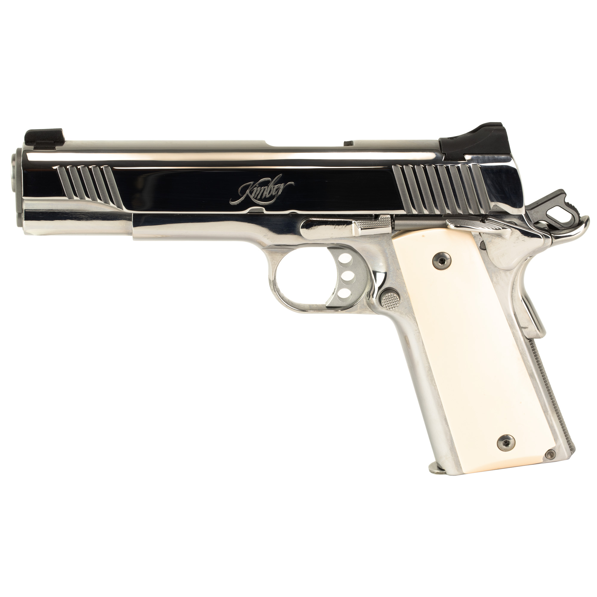 Kimber Stainless II 1911 .38 Super 5" Pistol - High Polished - Shark ...