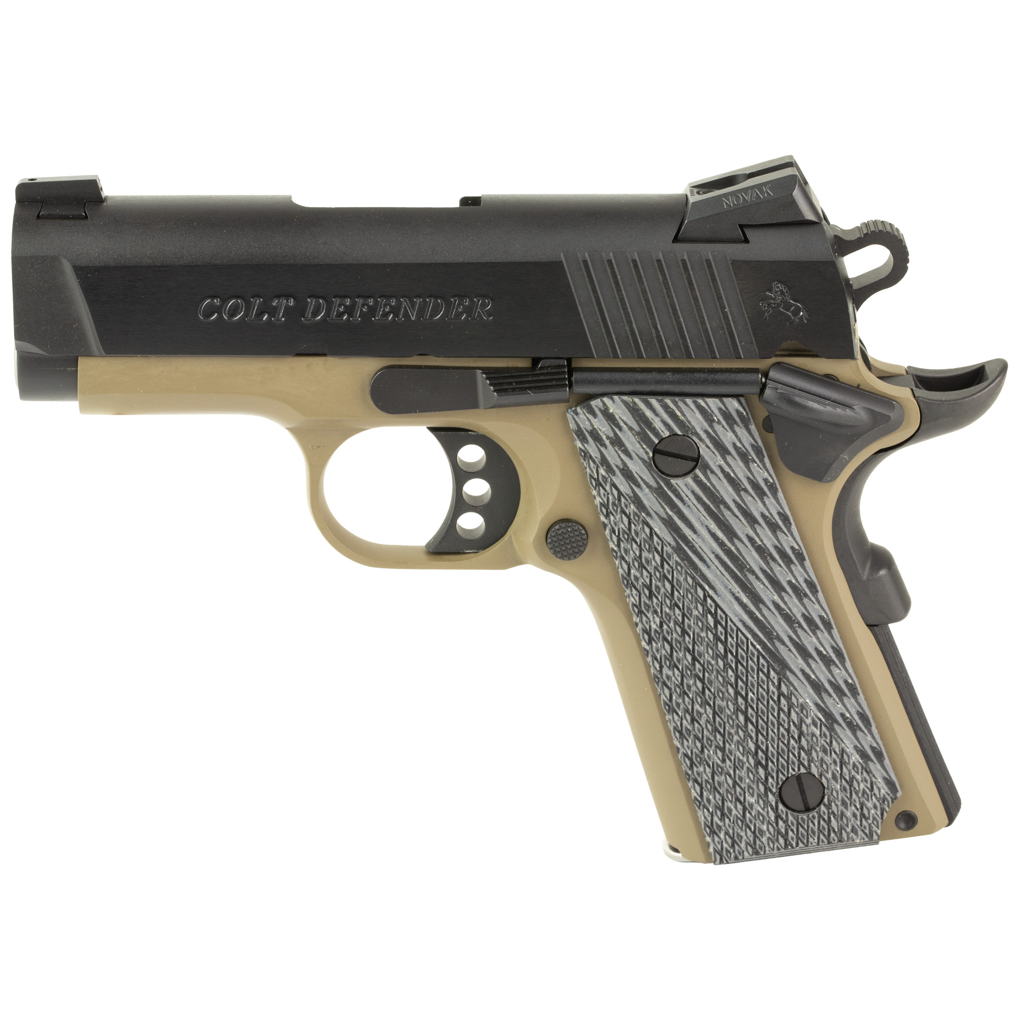 Colt Defender Compact 1911 .45ACP 3″ Pistol – FDE – Shark Coast Tactical