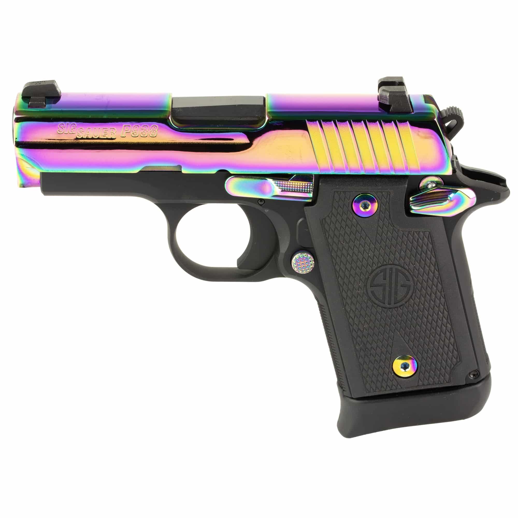 Sig Sauer P938 9mm 3" Pistol - PVD Rainbow - Shark Coast Tactical