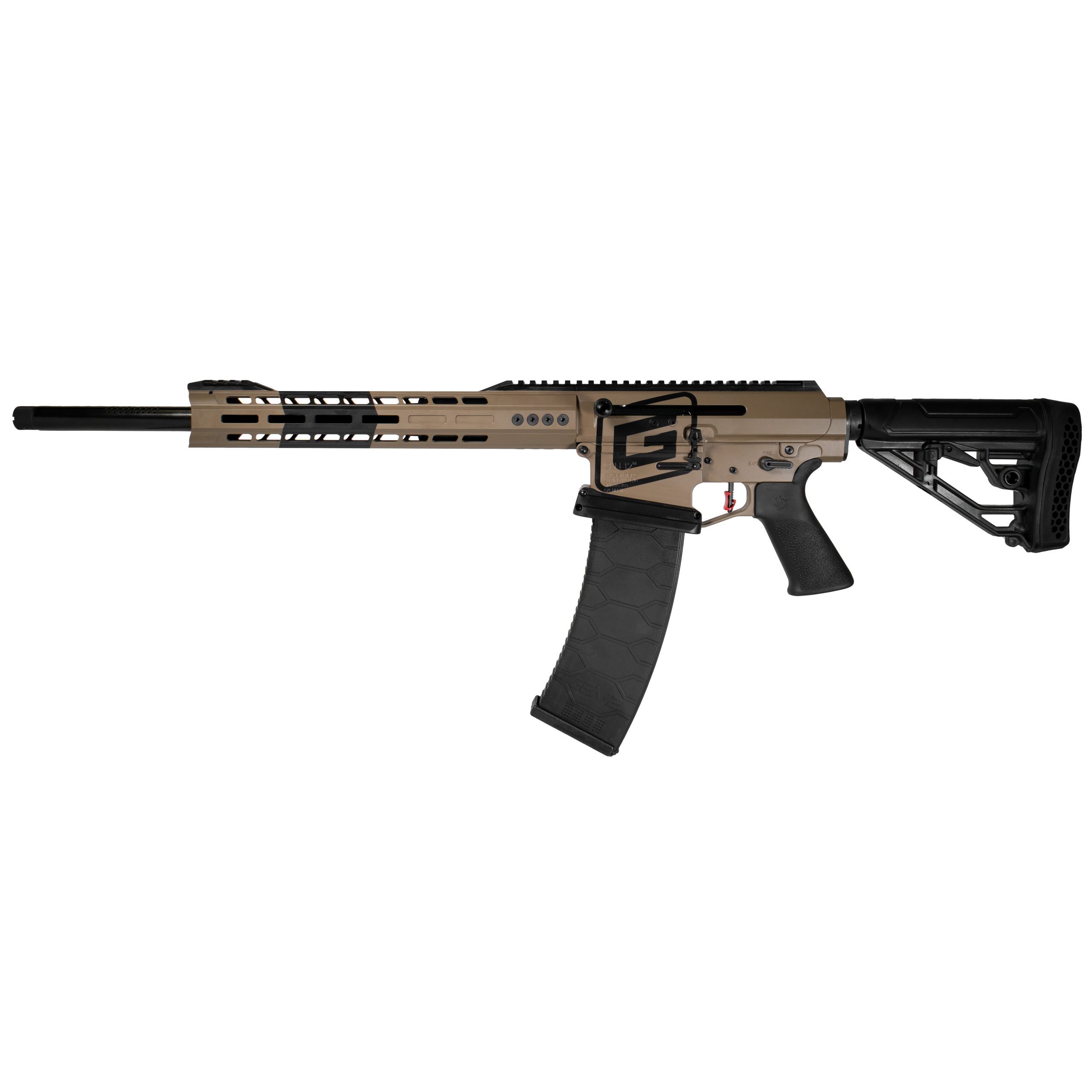 Genesis Arms Gen-12 3GUN 12GA 18.625" Semi-Auto Shotgun - FDE - Shark ...